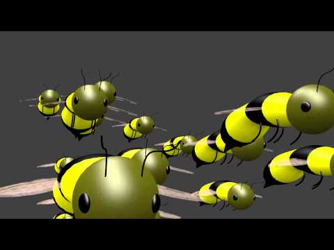 Flying bees modeling | Freedom, World peace in unity!
