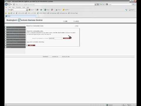 WEBS - Search for vendors