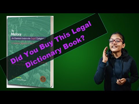 A Legal Dictionary Book That Every Lawyer Should Must Read