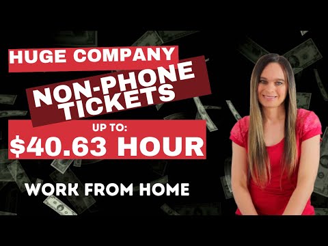 Up To $40.63 Hour HIGH PAYING Mostly Non-Phone TICKETS Customer Support WFH Job | HUGE Company | USA