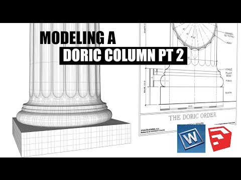 SKETCHUP - Modeling a Doric Column Pt. 2 - SUbD