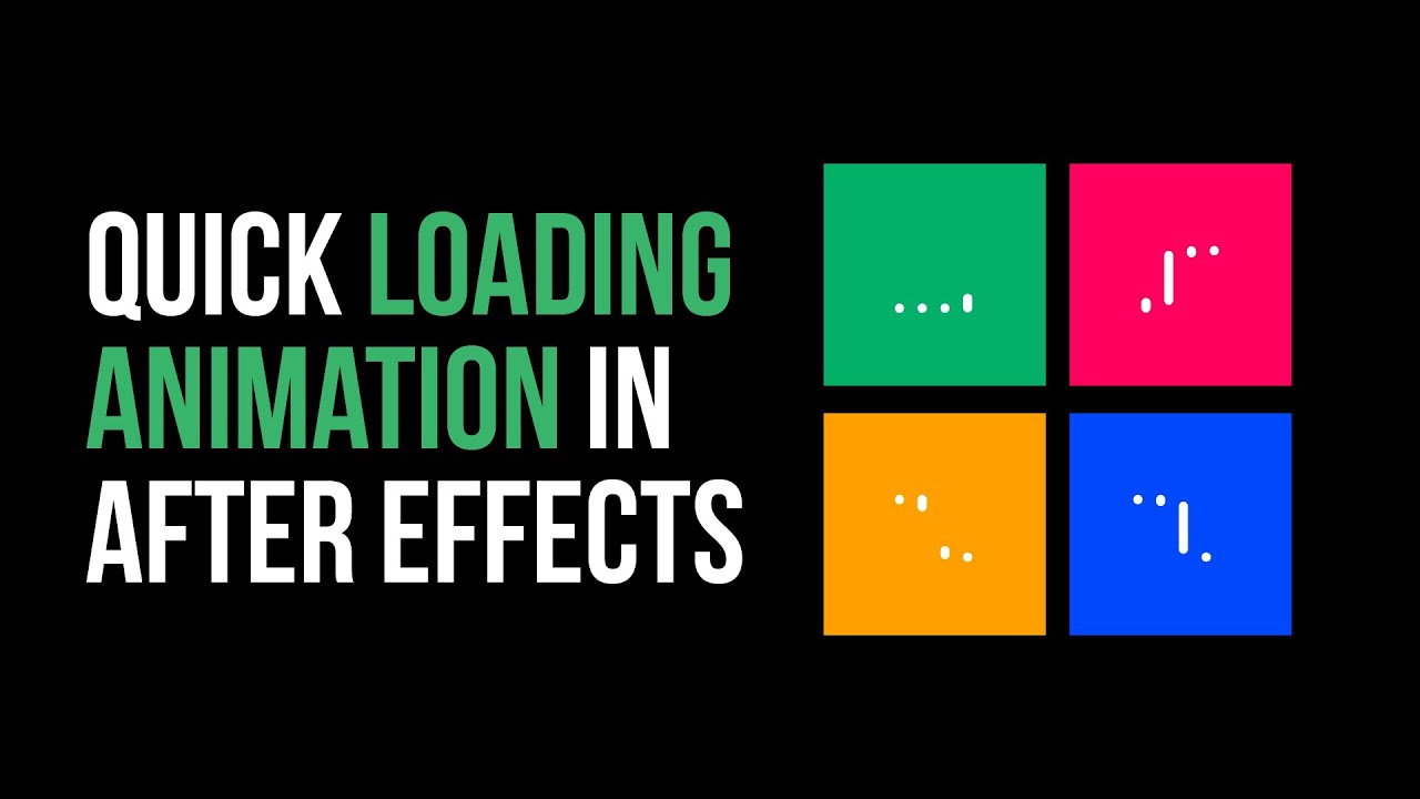 Create quick loading animation in After Effects | Beginner Tutorial