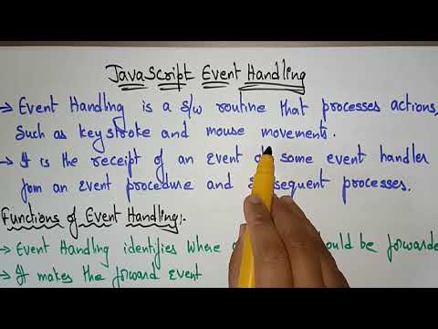 Learn Javascript event handling | Web Technology | Lec 34 | Bhanu Priya - Mind Luster