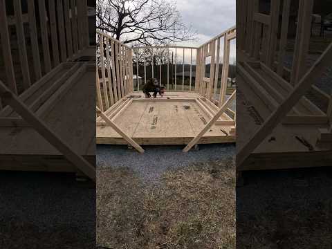 Building a 12'x16'Lofted Barn Style Shed! We will have updates soon! #shed #storage
