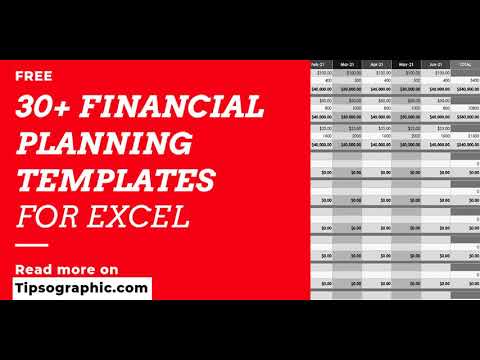30+ Financial Planning Templates for Excel, Free