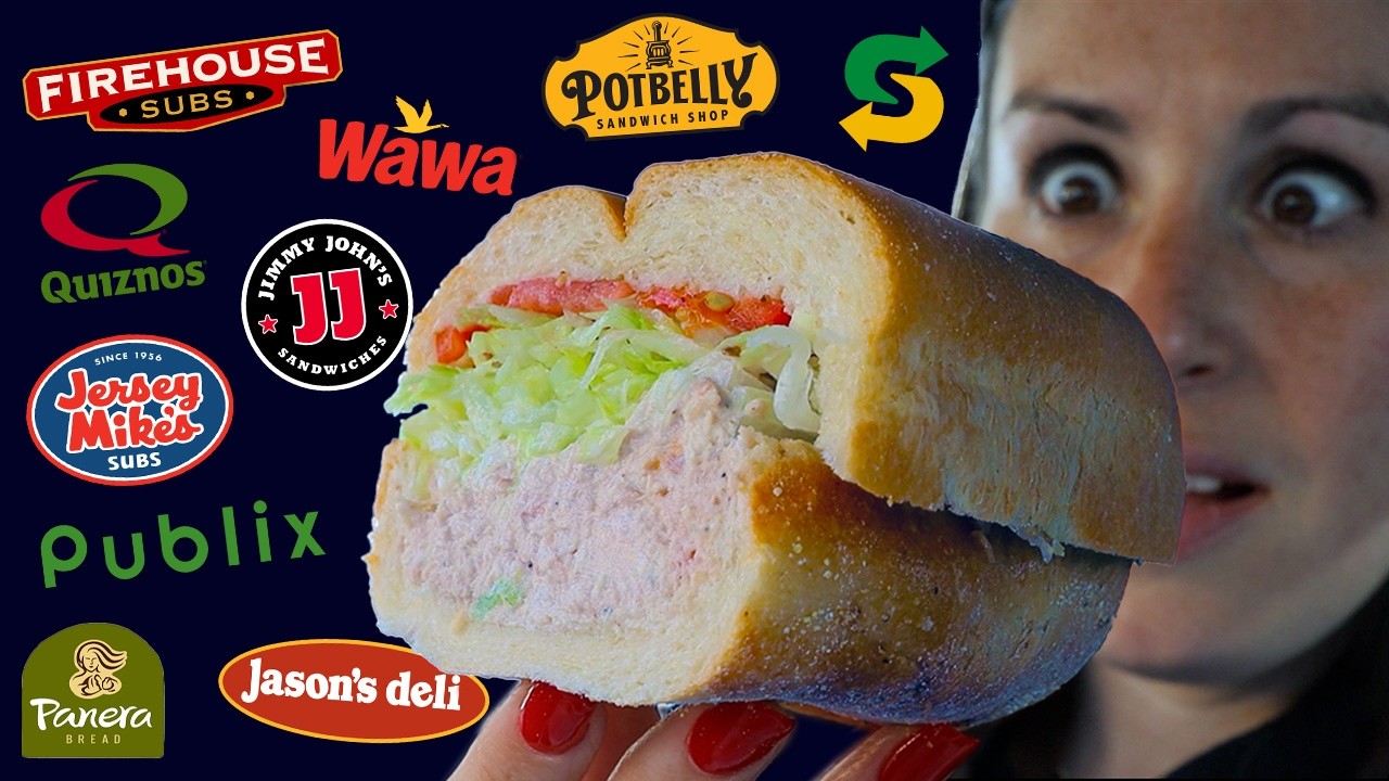 ONLY Tuna Fish Sandwiches for 24 HOURS - TOP 10 Chains Ranked 🐟🎣