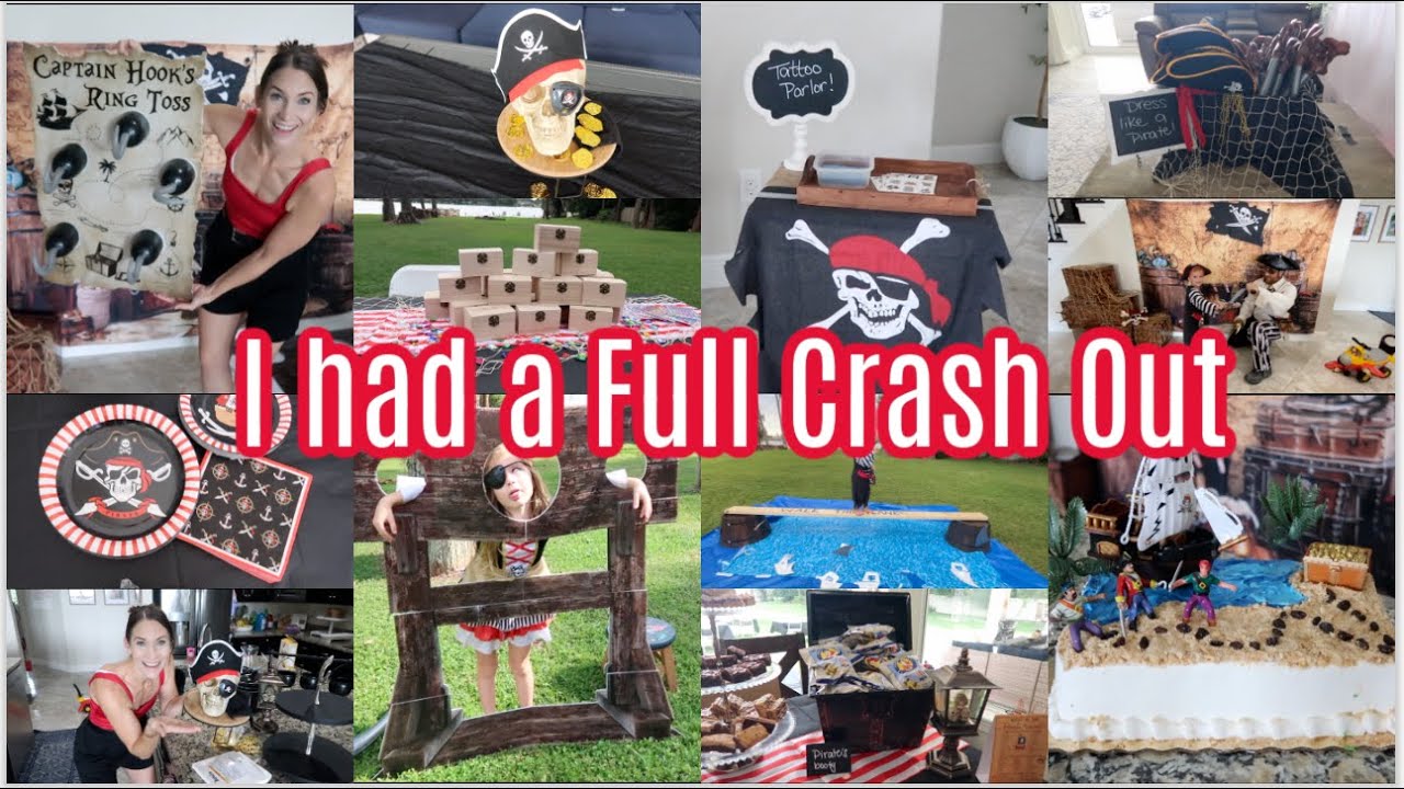 I Crashed Out.🏴‍☠️ Pirate Birthday Party Prep! DIY Decor, Games, Party Ideas Chaos & Real Life 🎉