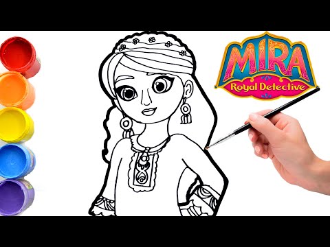 🔴 How to draw Meena Mira, Royal Detective - Cast - Mira, Royal / We're on the Case (Mashup)