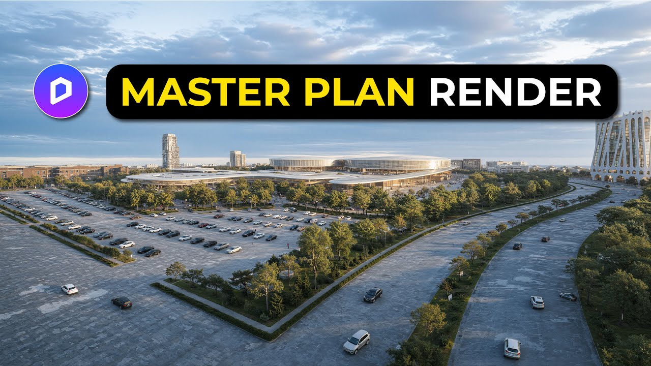 EASIEST Way to Create a Master Plan Rendering in D5