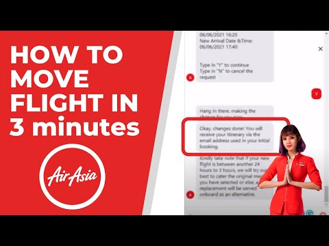 How To Move Flight in 3 Minutes l Airasia 2021