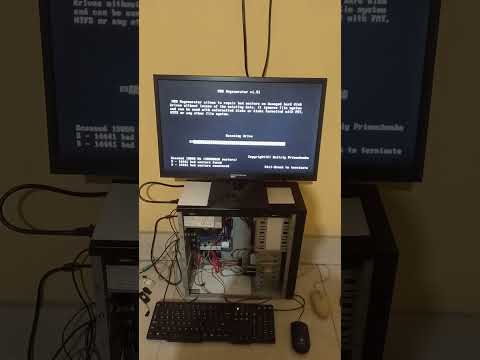 HDD Regenerator v1.51 in action repairing n recovering Old HDD.