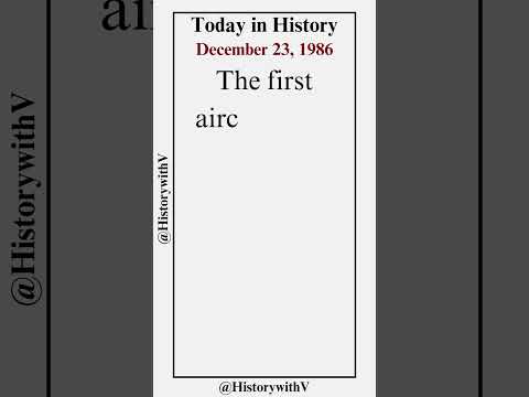 Today in History - December 23, 1986 #history #thisdayinhistory #world #aircraft #nonstop #flying
