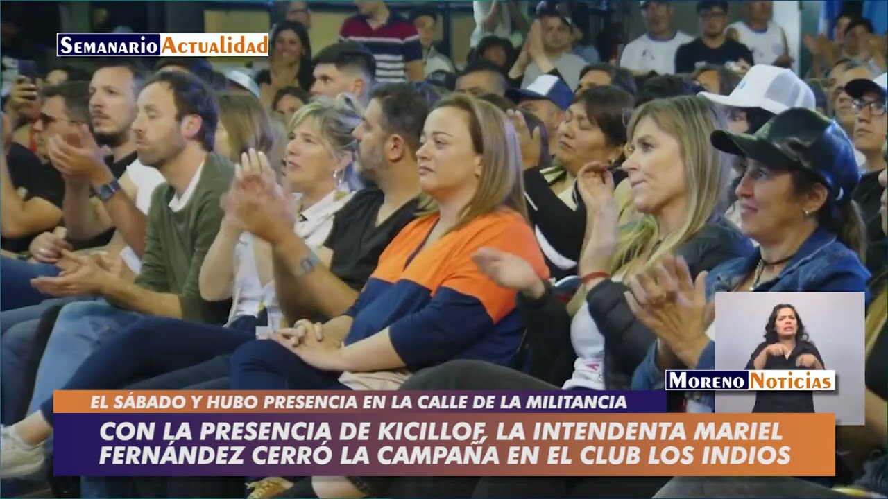 La intendenta Mariel Fernández cerró su campaña en Moreno junto a Axel ...