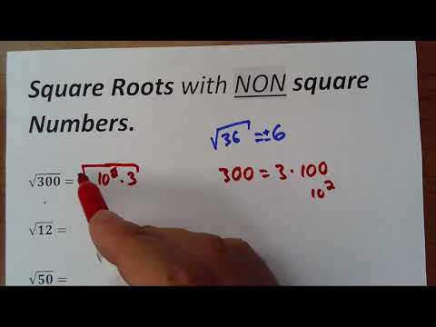 GED Math Lesson 23 / ☑️ Square Root of NON square numbers without Calculator
