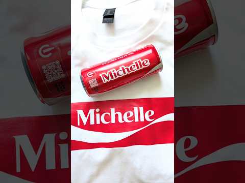 How to get this customized Coca Cola can and t-shirt for free