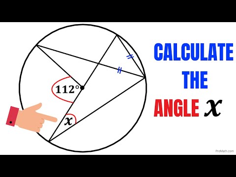 Find the angle X in the Circle | Learn how to Solve this Tricky Geometry problem Quickly
