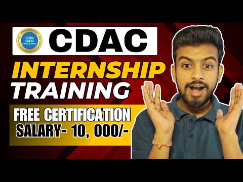 Finally CDAC Free Training | Free Certification | Registration Open | Fresher