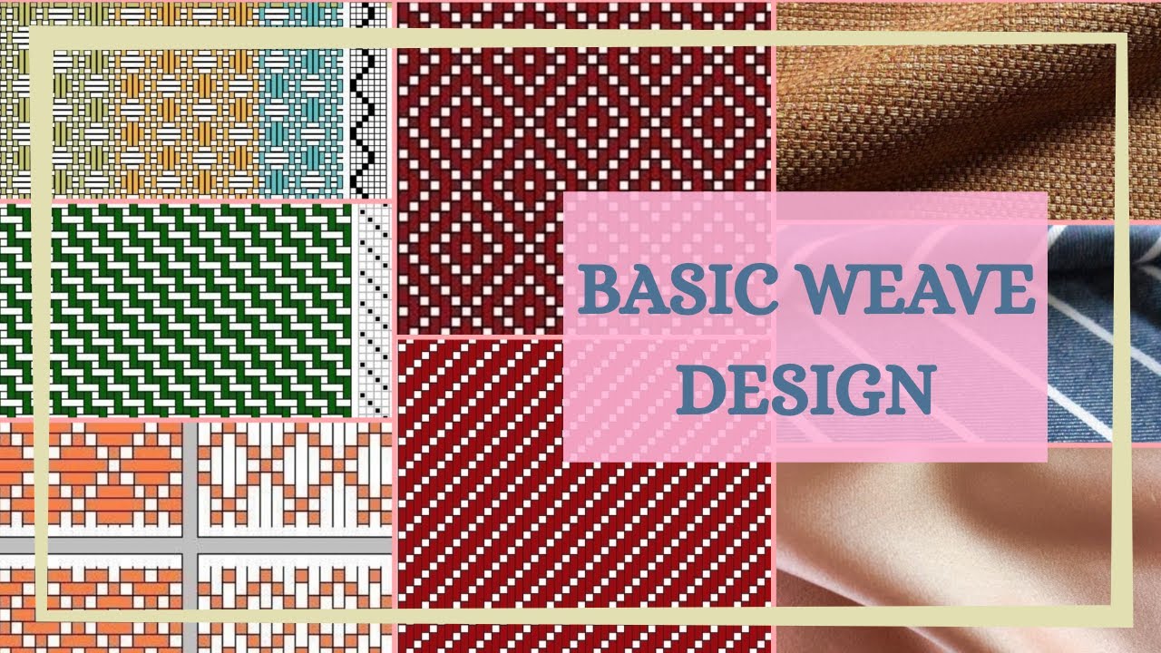 Basic Weave Patterns/ Designs - Plain Weave - Twill Weave - Satin Weave