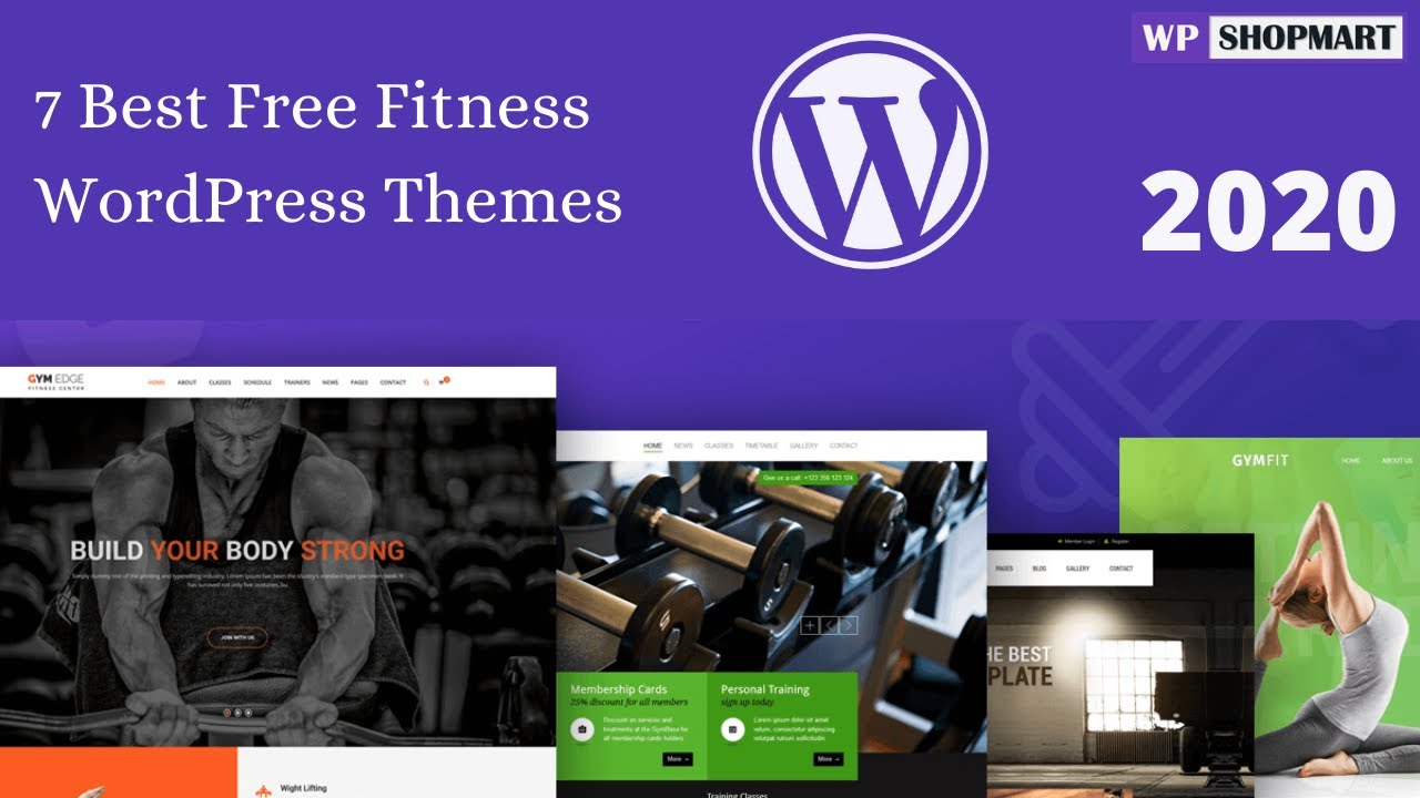 Best Free Fitness WordPress Themes 2020 | Free Gym Yoga Themes For Wordpress | Wpshopmart