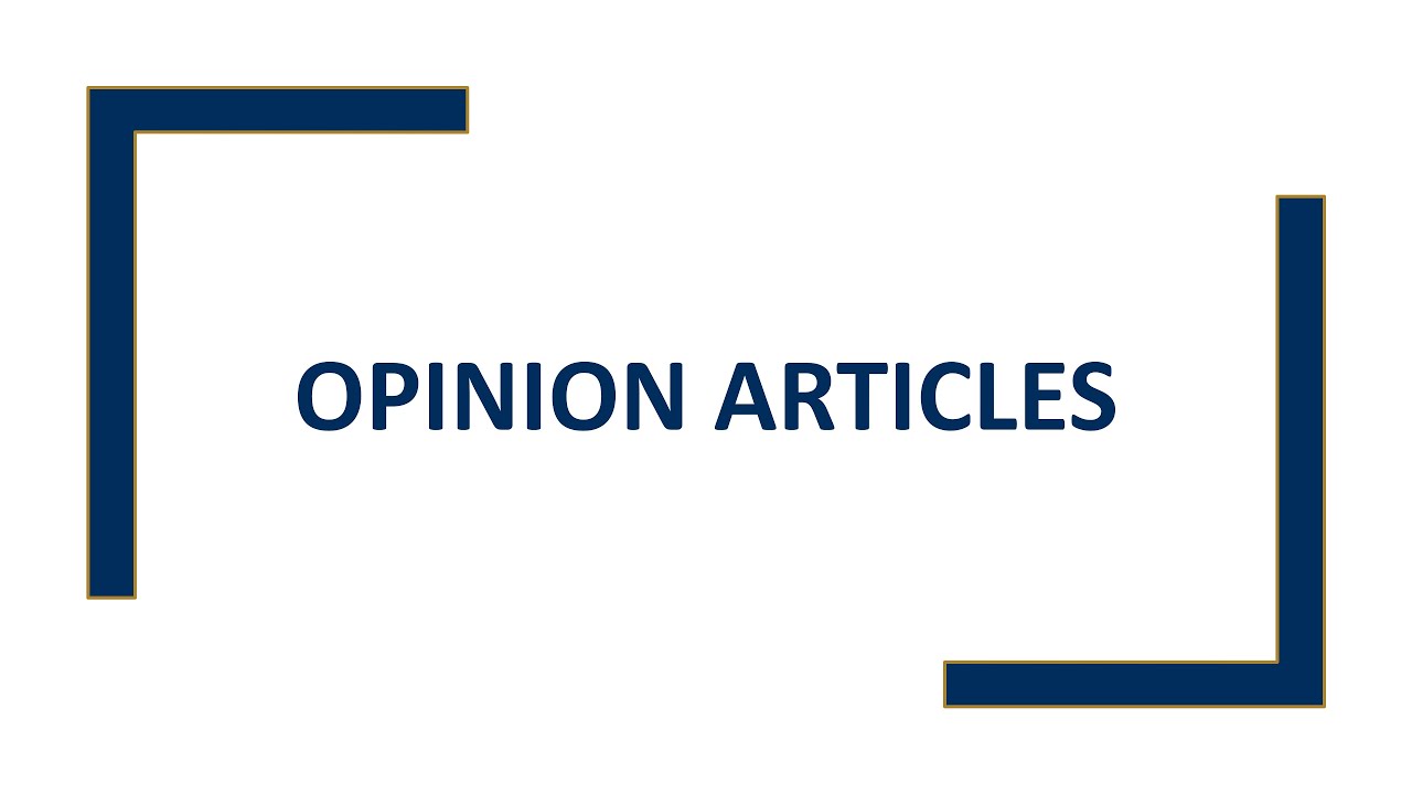 Opinion Articles