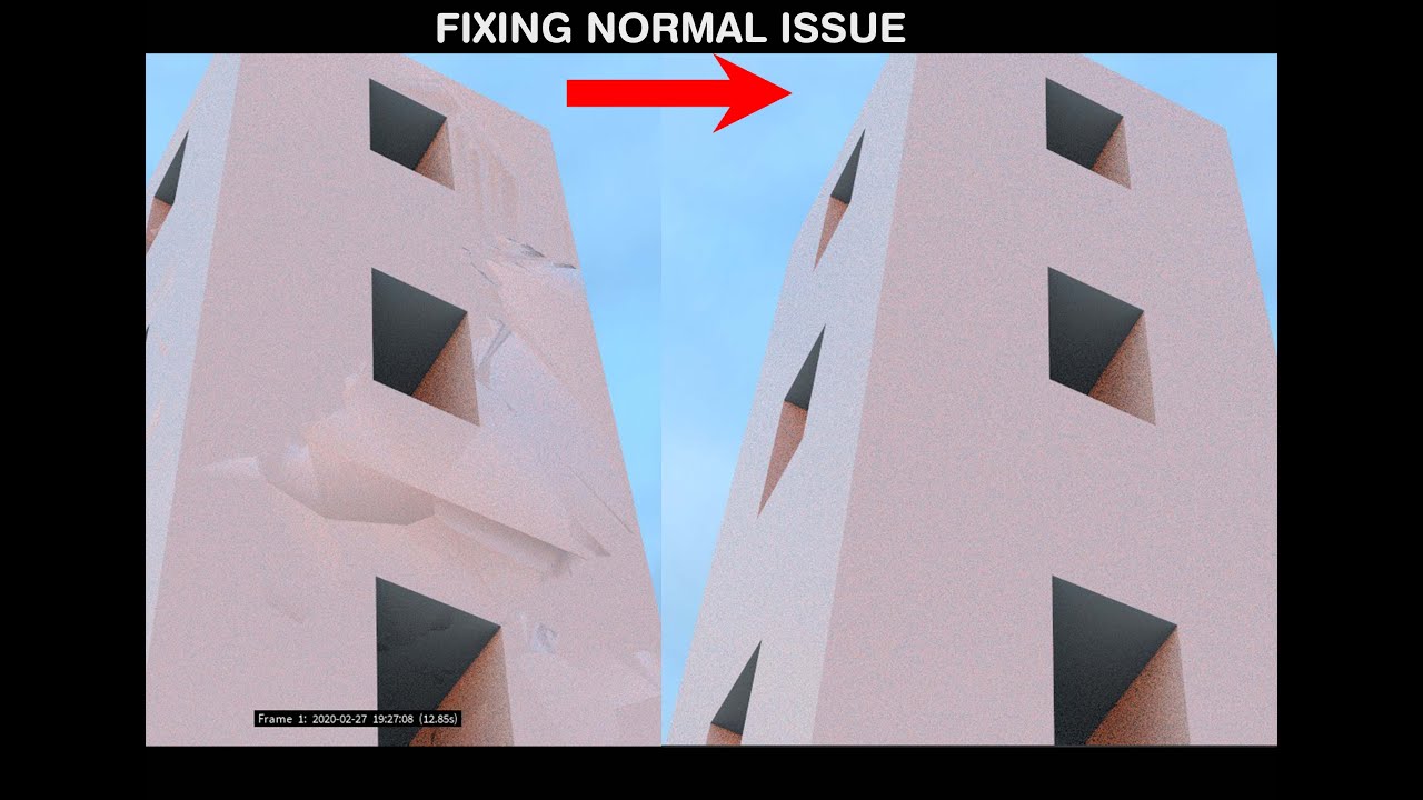 Houdini tutorial | Fixing Normal problem
