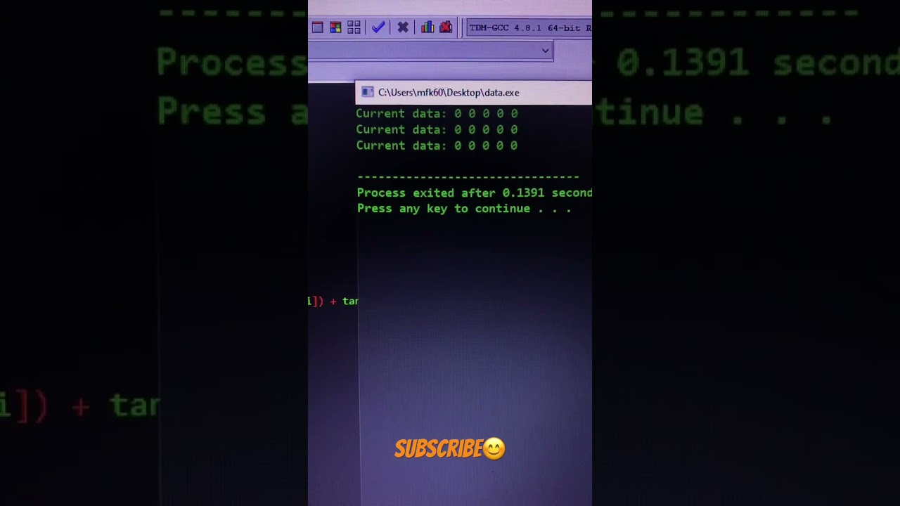 data display IDE devc++ #cppprogramming