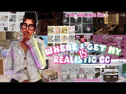 WHERE I GET MY REALISTIC SIMS 4 CC (LINKS Included) #thesims4 #urbansims #blacksimmers