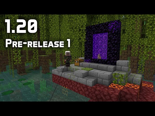 Minecraft 1.20 Pre-release update fixed the Nether Portal bugs