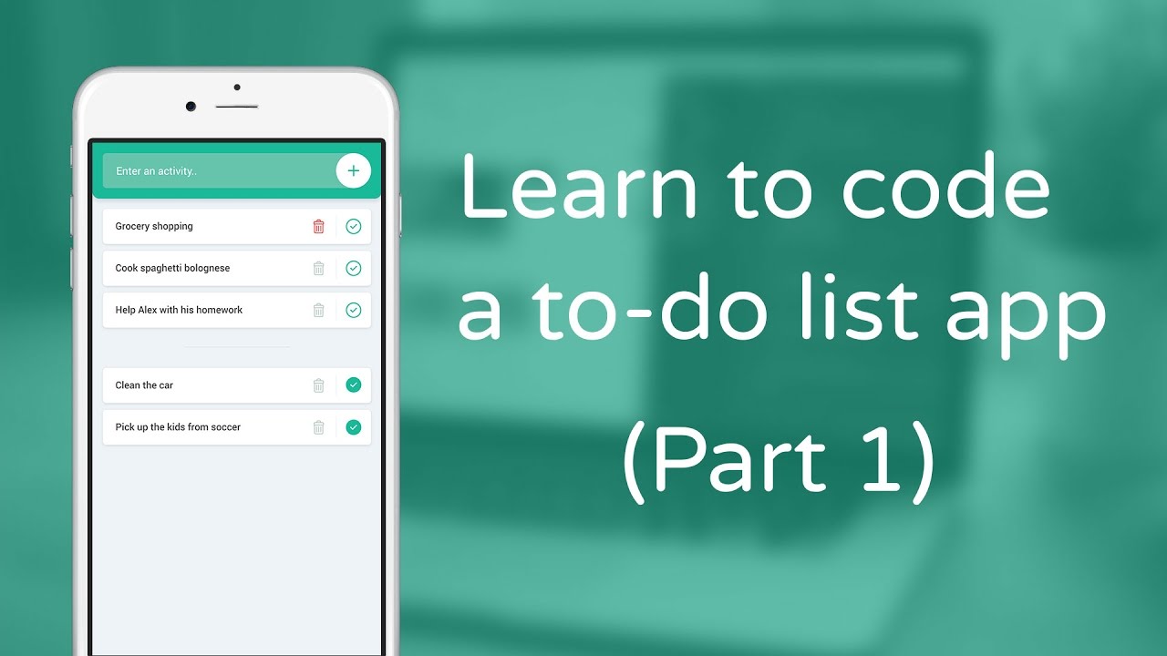 Learn to code a to-do list app in JavaScript - Part 1