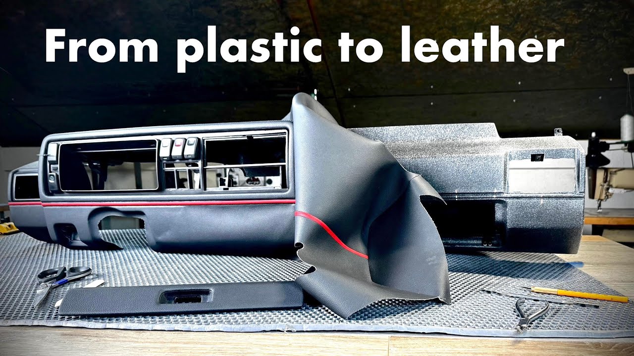 GOLF MK2 dashboard upholstery process