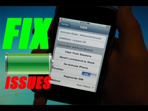 Fix Ultrasn0w 1.2 iPhone Battery Issues With SAM Legit Activation In iTunes
