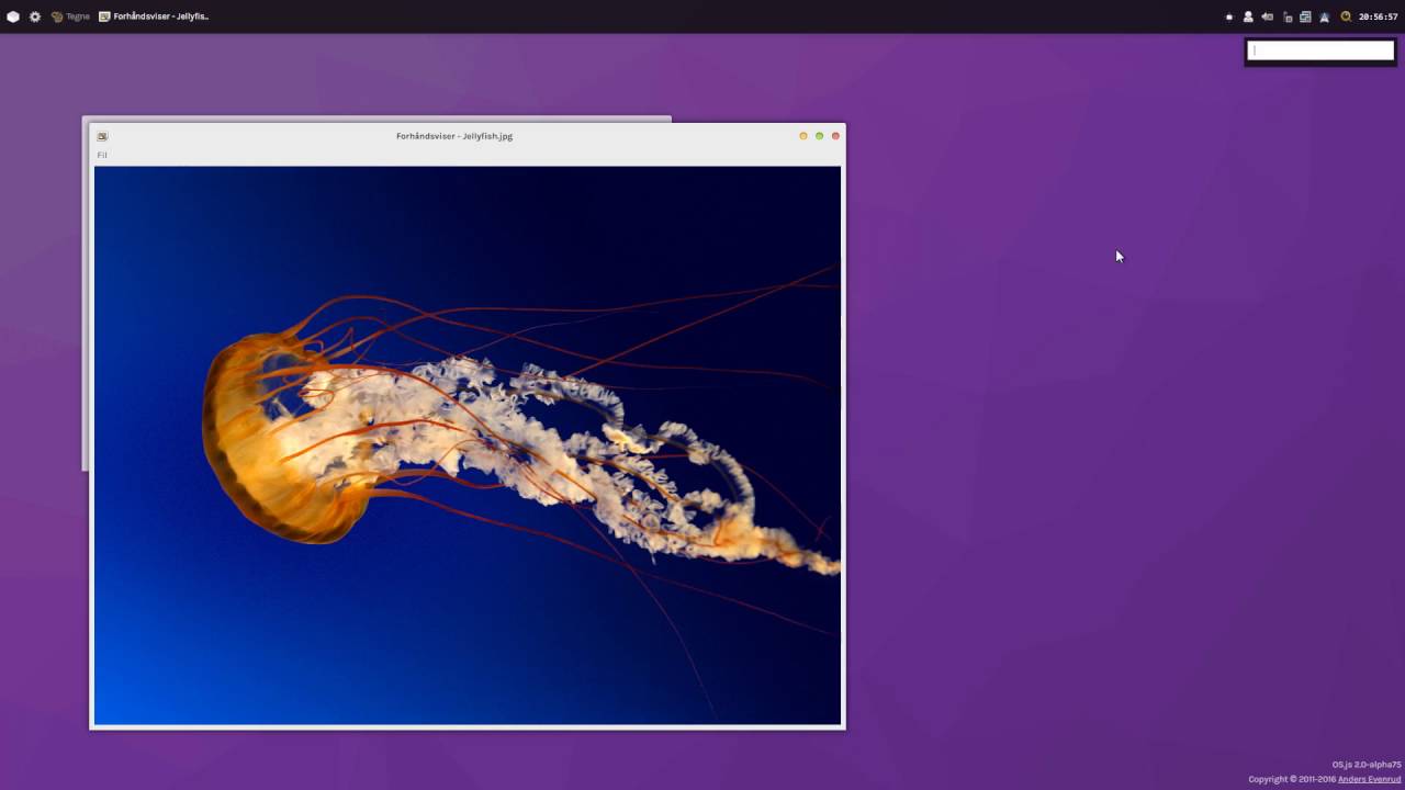 OS.js - Search Engine - First look