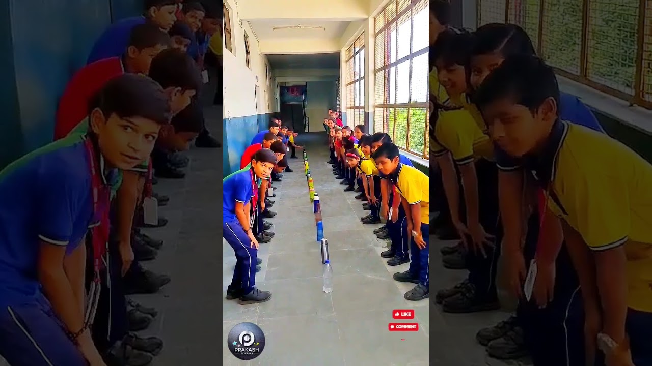 Bottles game with body parts touch...school bottle game new