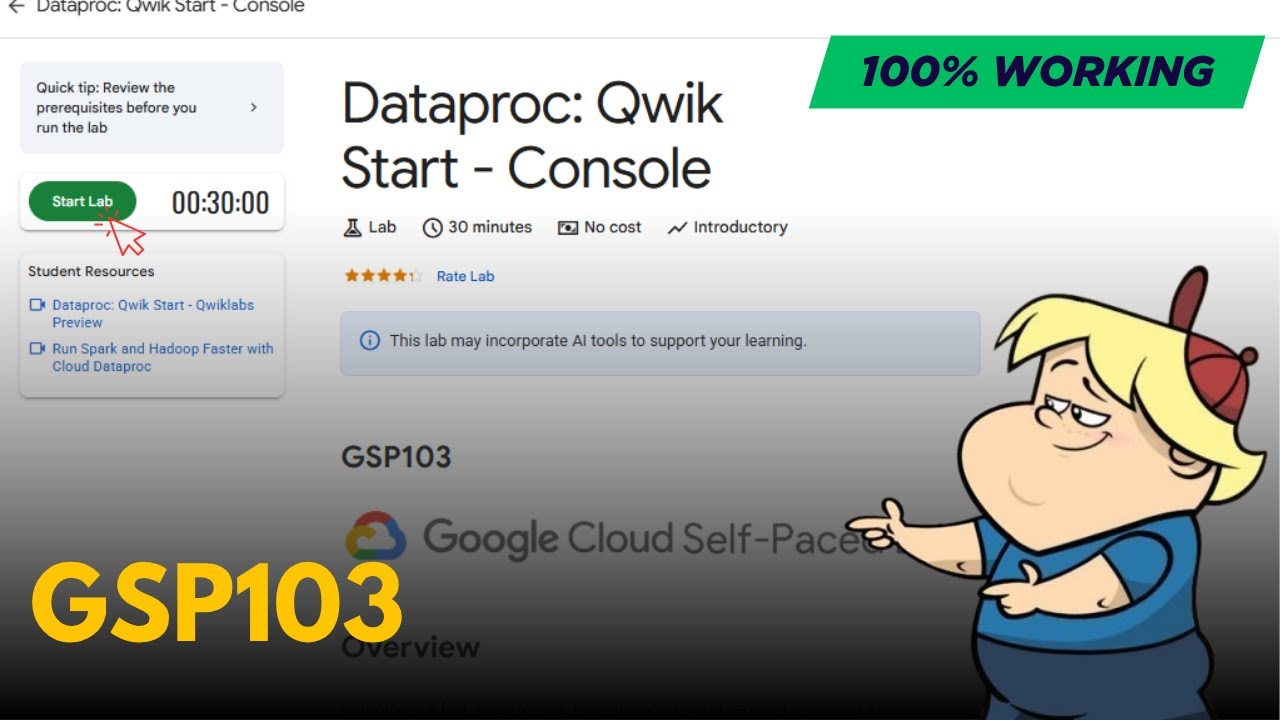 Dataproc Qwik Start - Console (GSP103) | Step-by-Step Tutorial | 100% Working