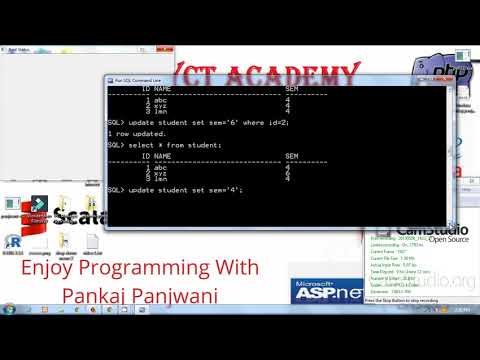 Learn Oracle in Hindi By Pankaj Panjwani 6 | update command - Mind Luster