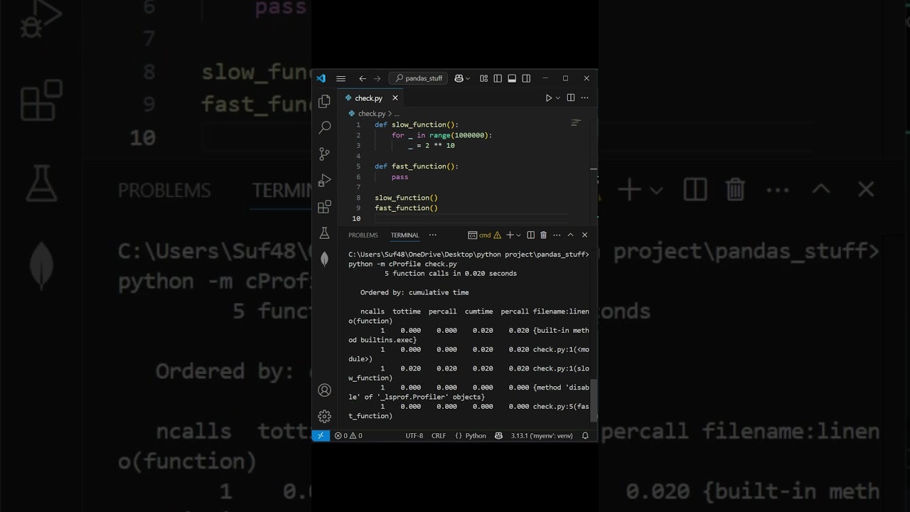 Stop Guessing! Profile Your Python Code in 1 Line 🧠