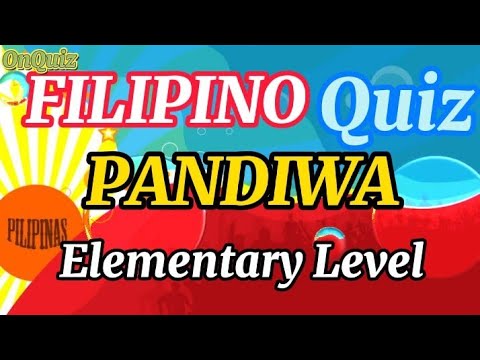 Filipino Quiz Pandiwa (Elementary Level)