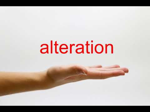 How to Pronounce alteration - American English