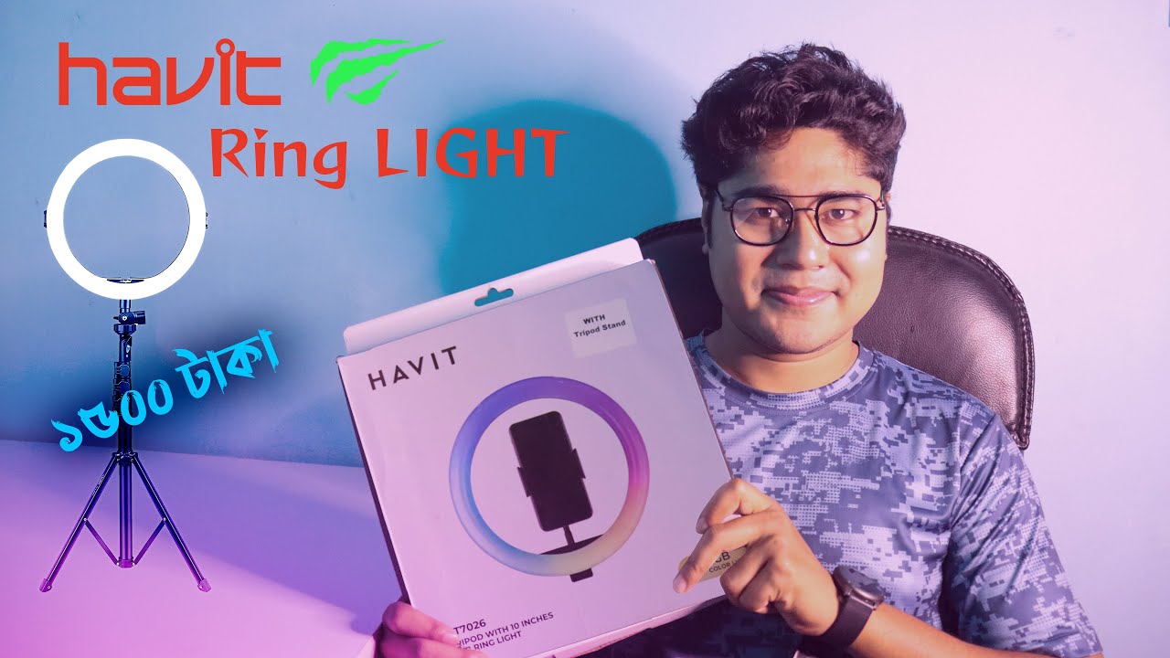 Havit ST7026 Tripod and RGB LED Ring Light! 2023