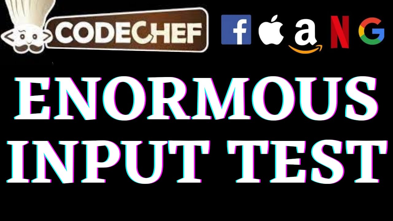 Enormous Input Test | CodeChef Beginners Problems | Python