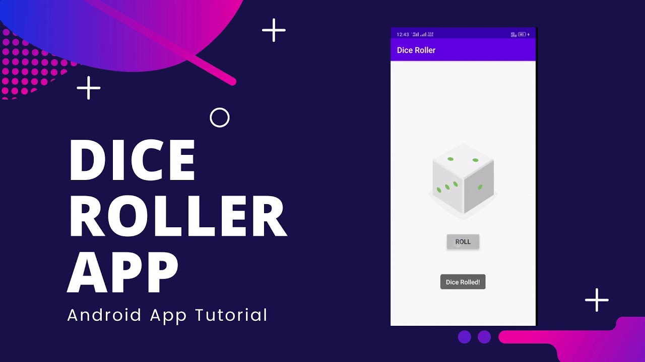 Dice Roller App Tutorial | Android Basic App | Source Code In Description | Android Development 2021