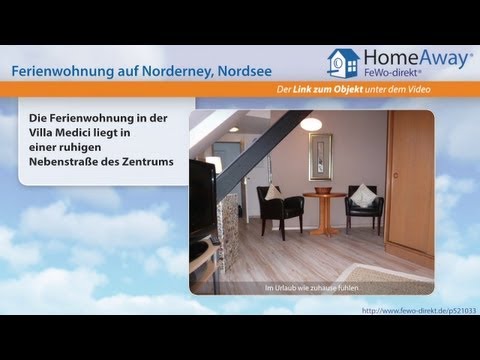 Norderney: Die Ferienwohnung in der Villa Medici liegt in einer ruhigen - FeWo-direkt.de Video