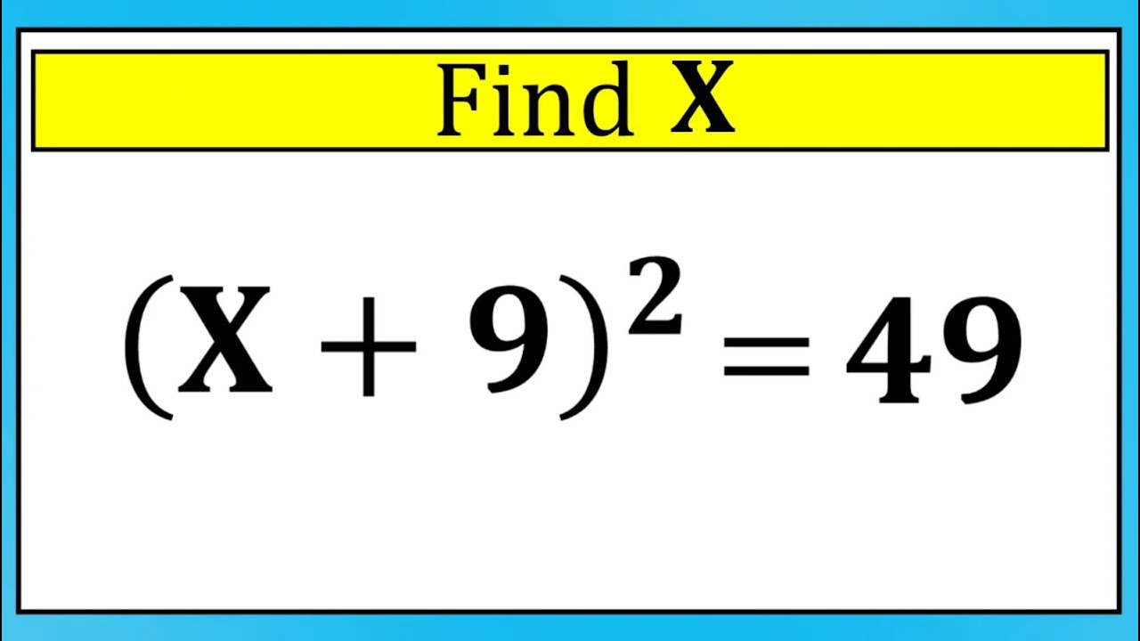 Nice Algebra Math Problem | Find the Value of X | Olympiad