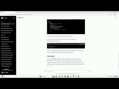 pip install in editable mode
