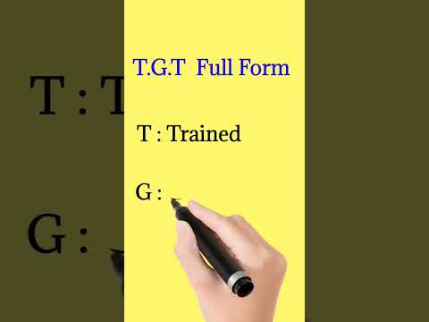 T.G.T Full form | full form of TGT | #full form