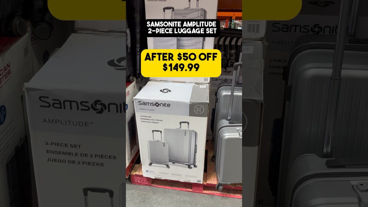 The Cheapest Luggage Set 🤑!!! #costco #travel #shopping