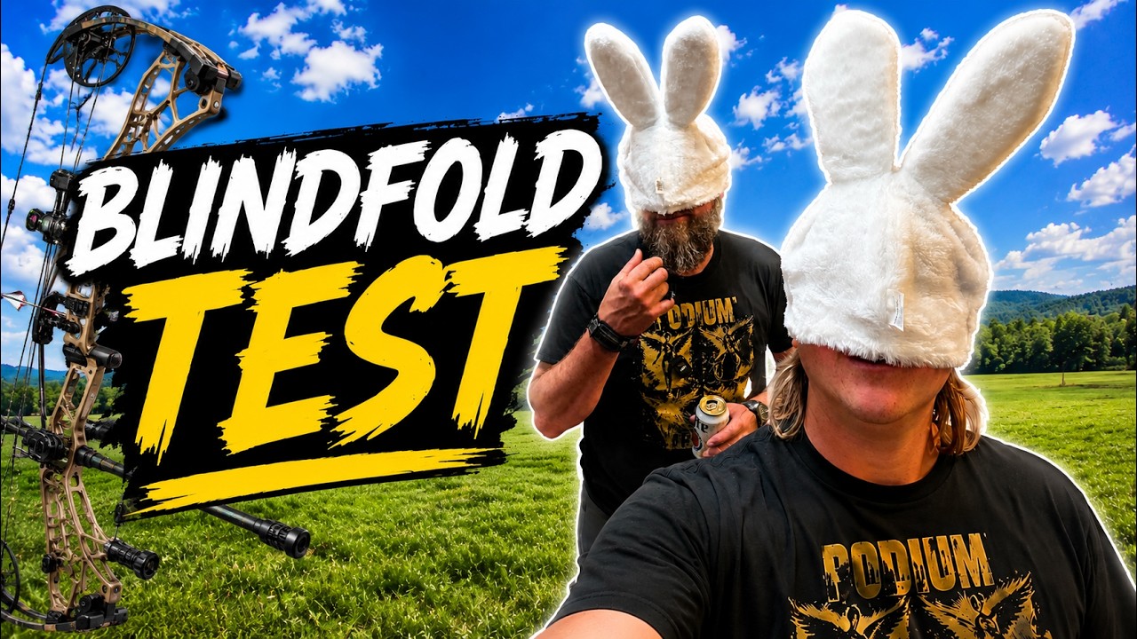MFJJ and I try 6 bows BLINDFOLDED! (Epic fail)