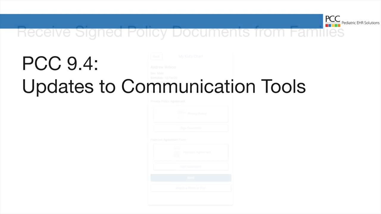 PCC 9.4 Overview and Video Playlist