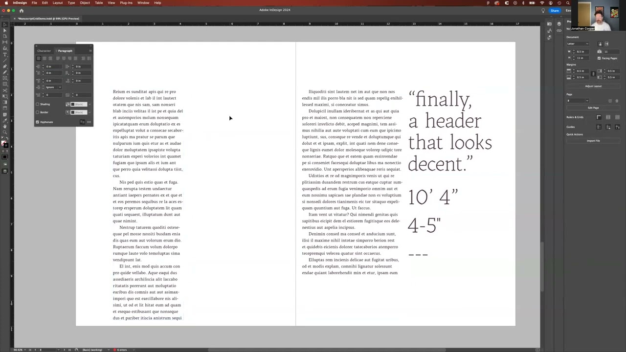 Fine Typography in InDesign