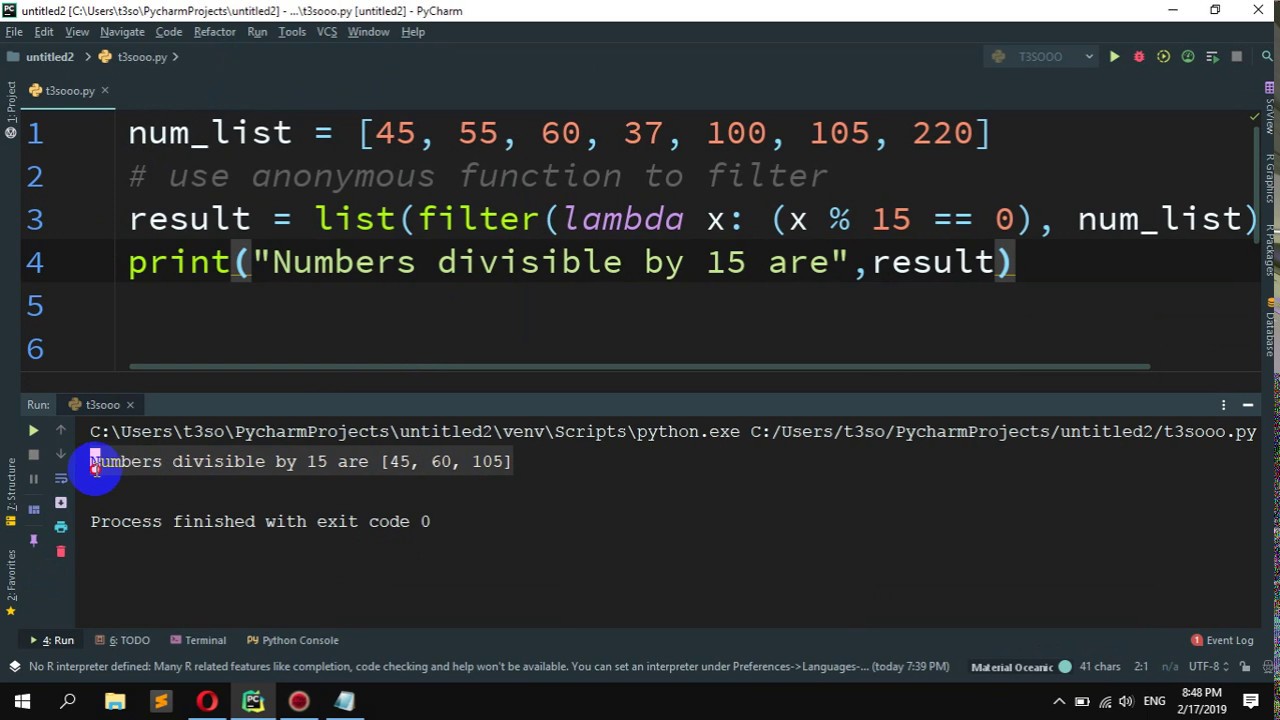 How to Get numbers divisible by Number from a list in Python
